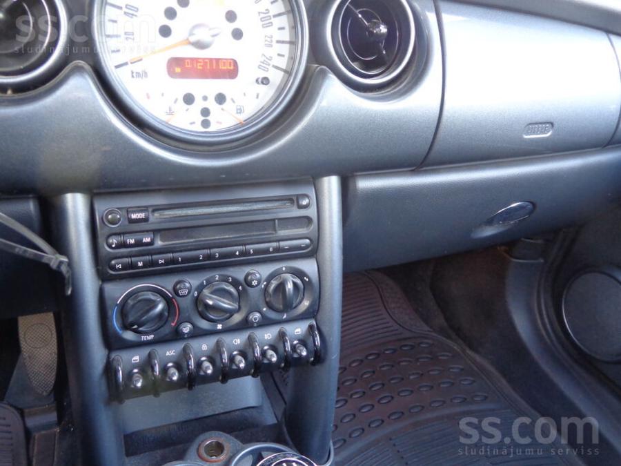 Зеленый Мини Купер 2004 в Рига, объемом двигателя 1.60 л и пробегом 271 тыс. км за 2200 €, фото 10 на AUTOMOTO.COM.LV