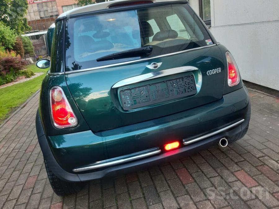 Green MINI Cooper 2006 in Riga, with an engine capacity of 1.60 L and mileage of 211 thousand km for 2950 €, photo 17 on AUTOMOTO.COM.LV