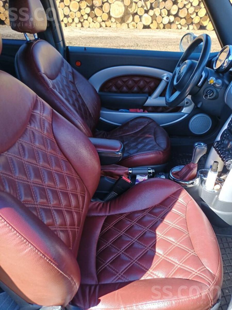 Grey MINI Cooper 2007 in Valmiera, with an engine capacity of 1.60 L and mileage of 158 thousand km for 1900 €, photo 10 on AUTOMOTO.COM.LV