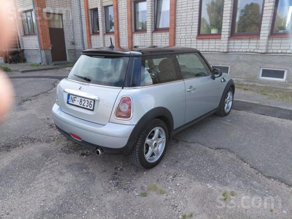 Grey MINI Cooper 2008 in Talsi, with an engine capacity of 1.60 L and mileage of 162 thousand km for 3450 €, photo 6 on AUTOMOTO.COM.LV