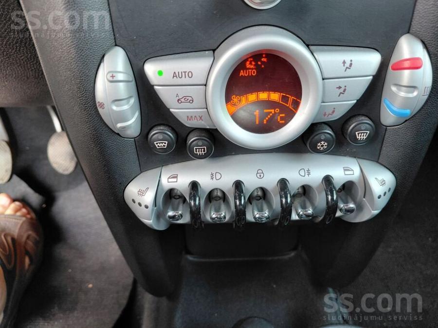 Pelēks MINI Cooper 2008 Talsi, ar dzinēja tilpumu 1.60 L un nobraukumu 162 tūkst. km par 3450 €, foto 13 vietnē AUTOMOTO.COM.LV
