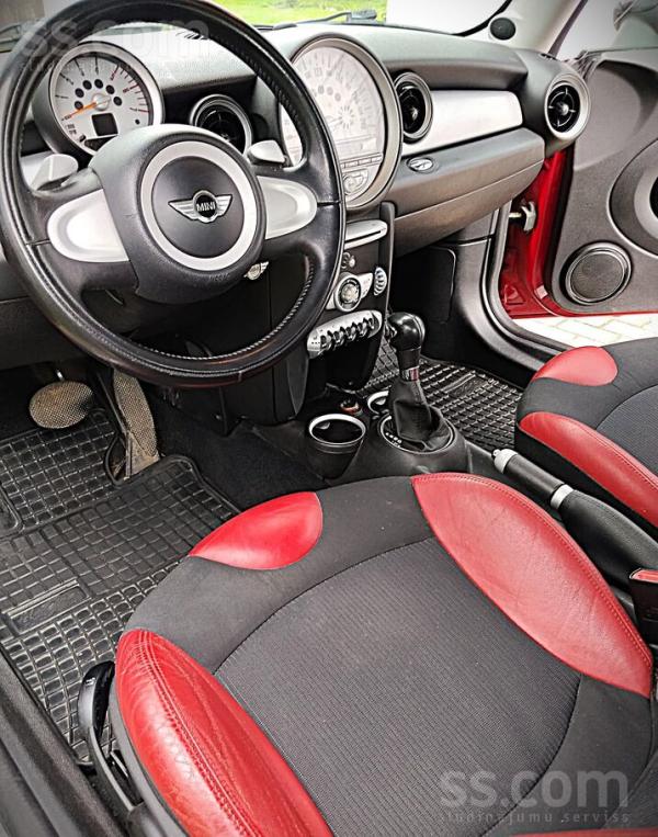 Sarkans MINI Cooper 2007 Jēkabpils, ar dzinēja tilpumu 1.60 L un nobraukumu 233 tūkst. km par 2900 €, foto 7 vietnē AUTOMOTO.COM.LV