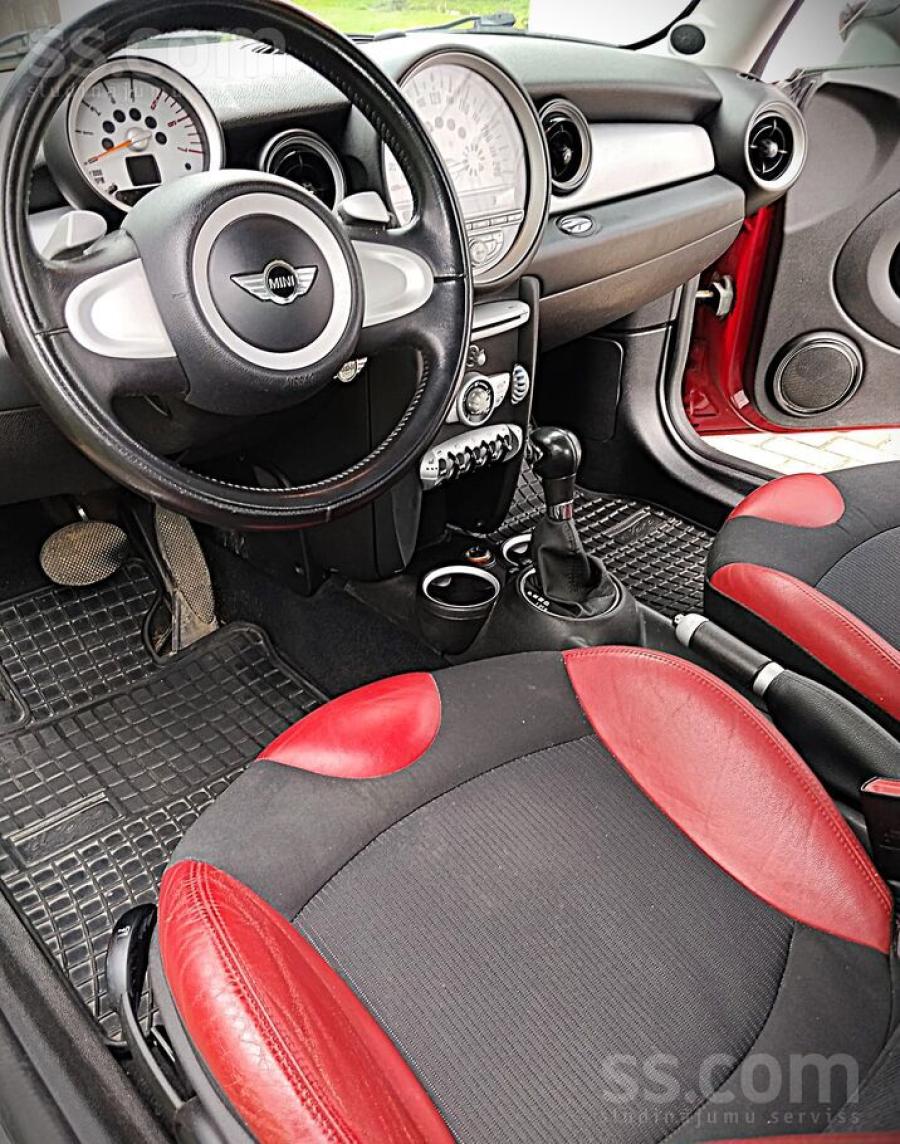 Sarkans MINI Cooper 2007 Jēkabpils, ar dzinēja tilpumu 1.60 L un nobraukumu 233 tūkst. km par 2900 €, foto 8 vietnē AUTOMOTO.COM.LV