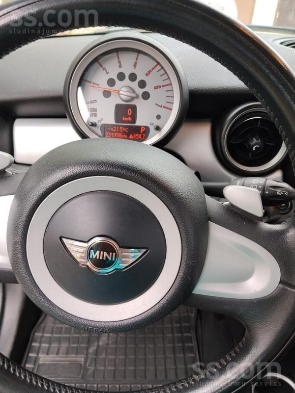 Sarkans MINI Cooper 2007 Jēkabpils, ar dzinēja tilpumu 1.60 L un nobraukumu 233 tūkst. km par 2900 €, foto 10 vietnē AUTOMOTO.COM.LV