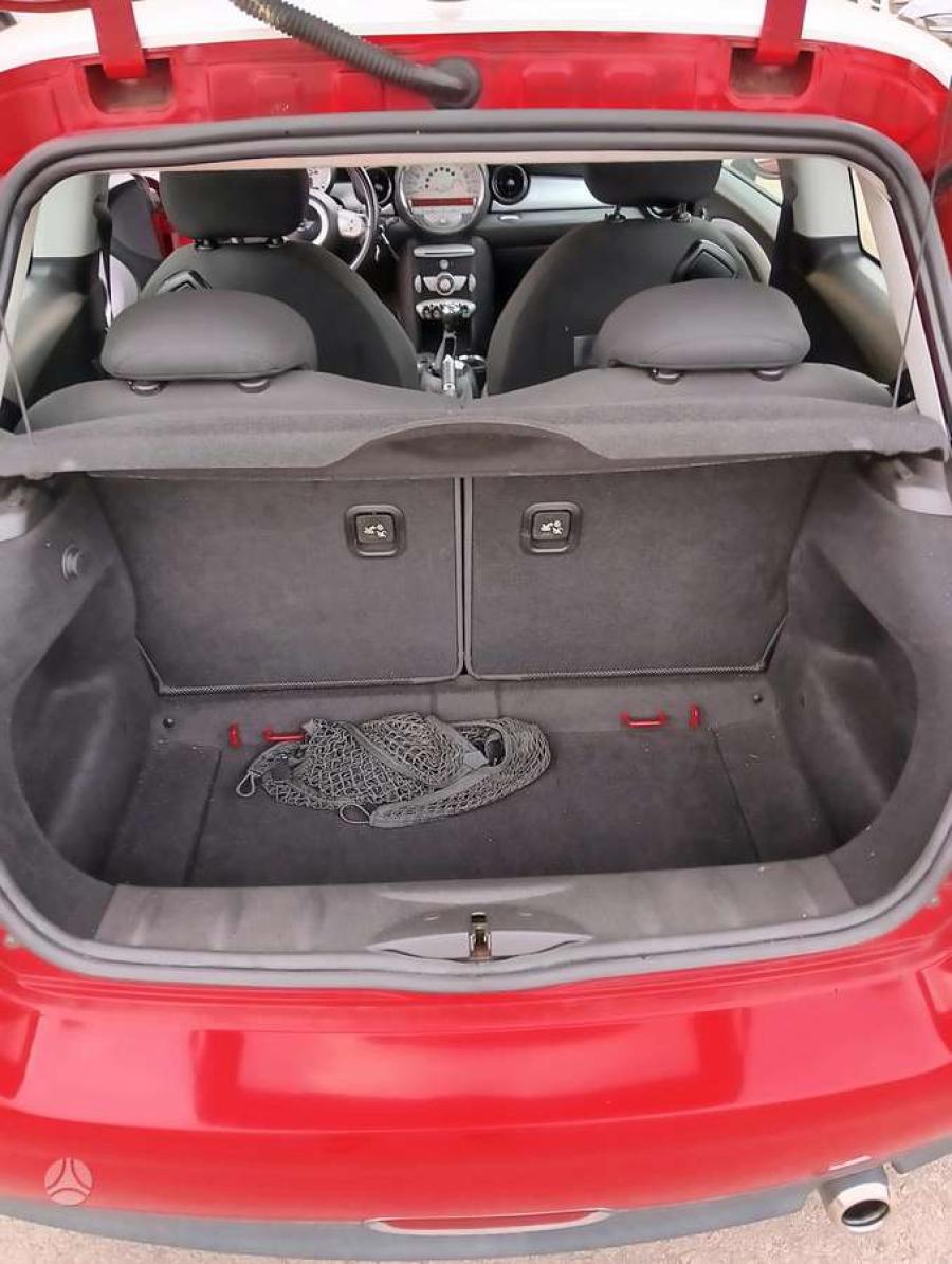 Red MINI Cooper 2007 in Taurage, with an engine capacity of 1.60 L and mileage of 210 thousand km for 2450 €, photo 18 on AUTOMOTO.COM.LV