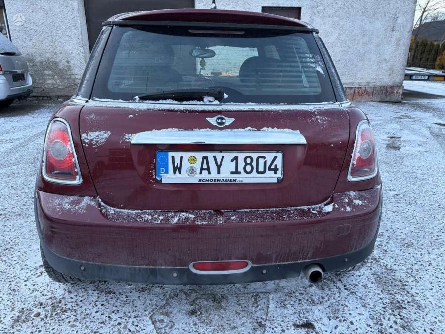 Sarkans MINI Cooper 2008 Jurbarkas, ar dzinēja tilpumu 1.40 L un nobraukumu 193 tūkst. km par 2999 €, foto 21 vietnē AUTOMOTO.COM.LV