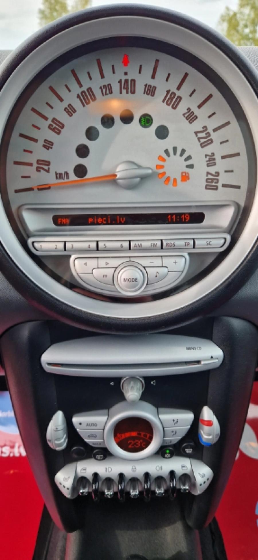 Sarkans MINI Cooper 2010 Rīga, ar dzinēja tilpumu 1.60 L un nobraukumu 173 tūkst. km par 5850 €, foto 17 vietnē AUTOMOTO.COM.LV