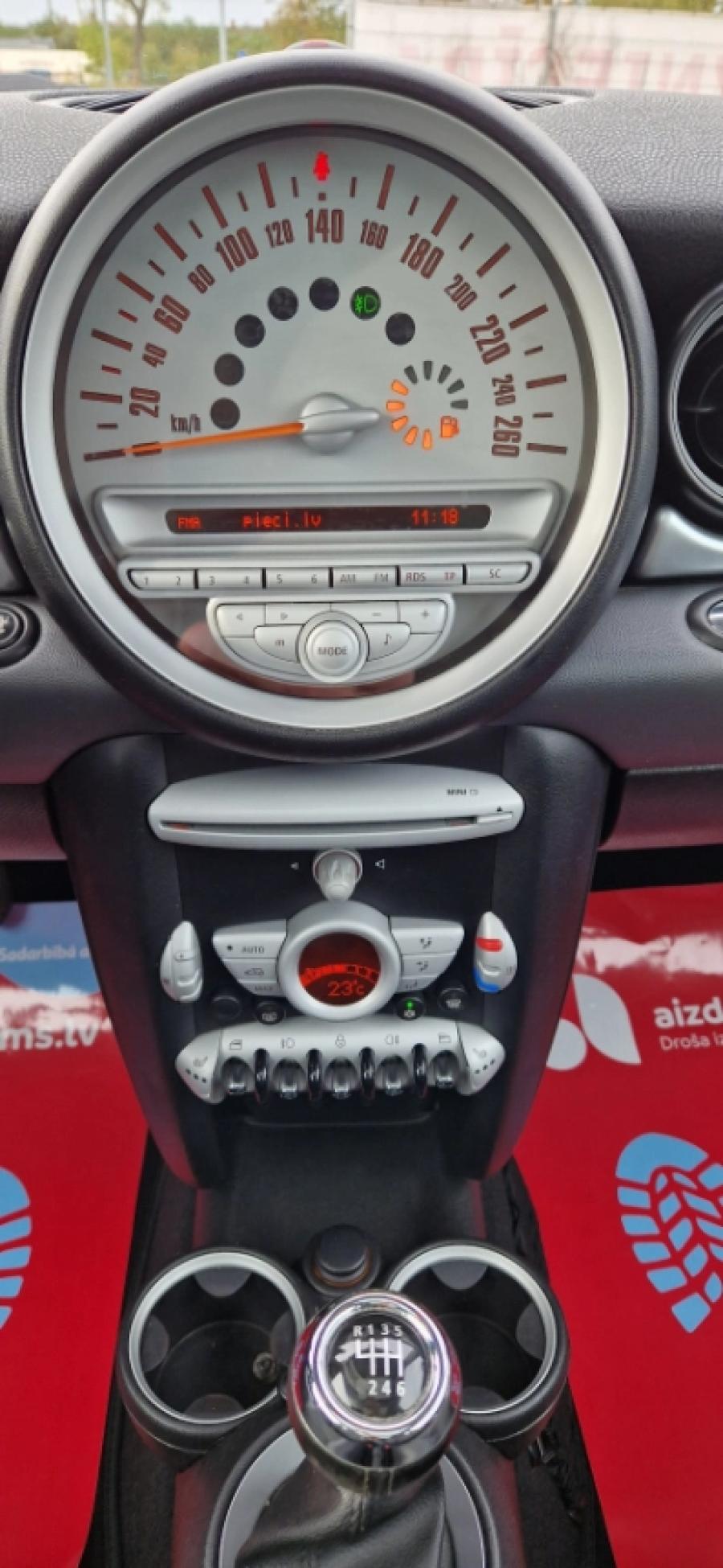 Sarkans MINI Cooper 2010 Rīga, ar dzinēja tilpumu 1.60 L un nobraukumu 173 tūkst. km par 5850 €, foto 21 vietnē AUTOMOTO.COM.LV