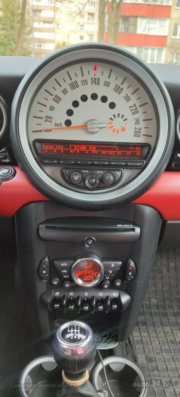 Sarkans MINI Cooper 2011 Tallina, ar dzinēja tilpumu 1.60 L un nobraukumu 268 tūkst. km par 4600 €, foto 8 vietnē AUTOMOTO.COM.LV