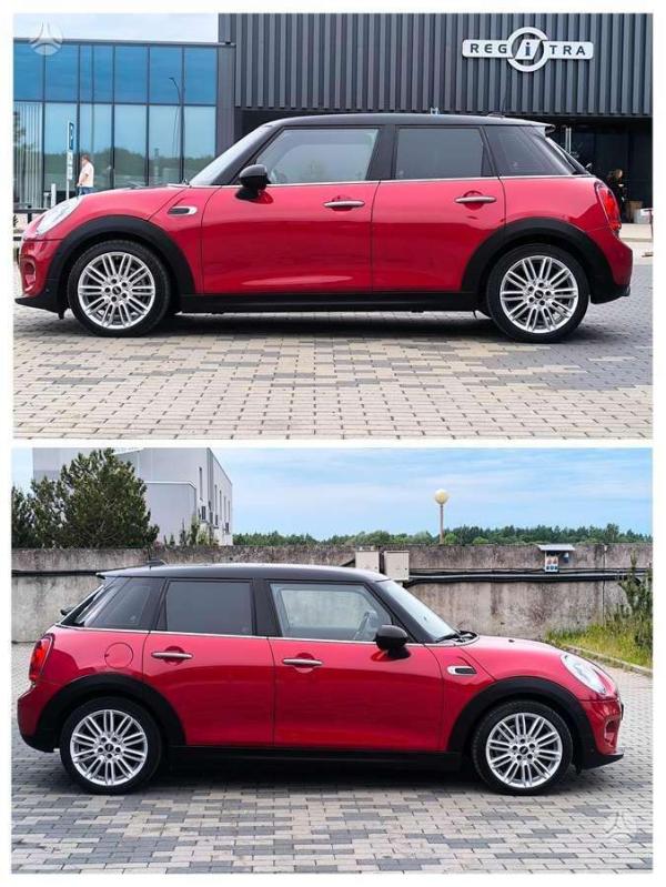 Red MINI Cooper 2016 in Siauliai, with an engine capacity of 1.50 L and mileage of 154 thousand km for 11150 €, photo 5 on AUTOMOTO.COM.LV