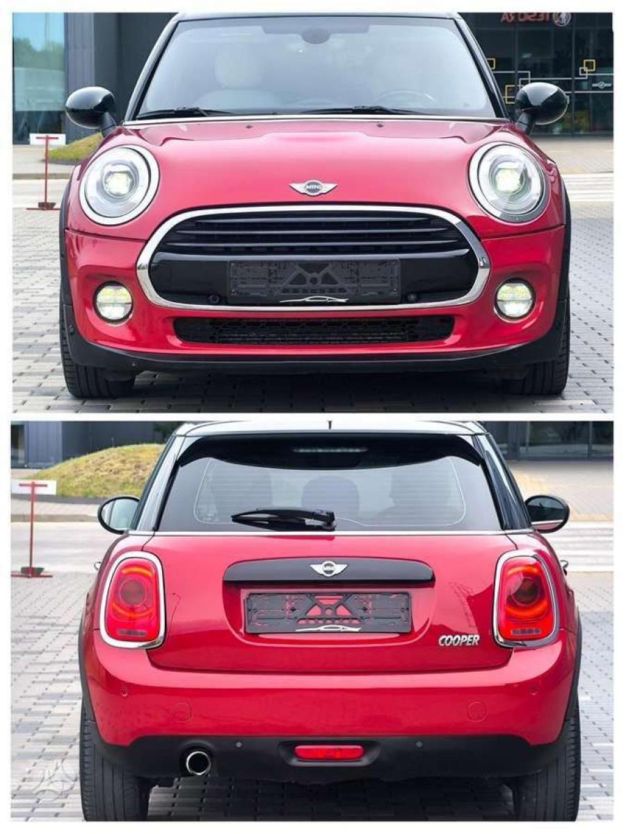 Red MINI Cooper 2016 in Siauliai, with an engine capacity of 1.50 L and mileage of 154 thousand km for 11150 €, photo 7 on AUTOMOTO.COM.LV