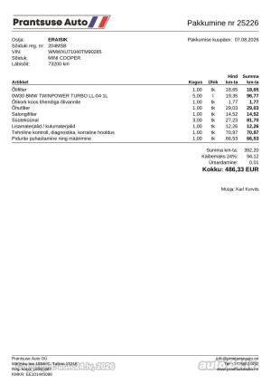 Красный Мини Купер 2018 в Таллин, объемом двигателя 1.50 л и пробегом 73 тыс. км за 18700 €, фото 26 на AUTOMOTO.COM.LV
