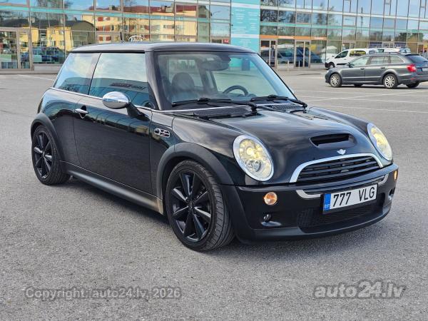 Black MINI cooper-s 2004 in Tartu, with an engine capacity of 1.60 L and mileage of 212 thousand km for 6700 €, photo 3 on AUTOMOTO.COM.LV