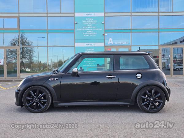 Black MINI cooper-s 2004 in Tartu, with an engine capacity of 1.60 L and mileage of 212 thousand km for 6700 €, photo 6 on AUTOMOTO.COM.LV