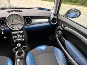 Blue MINI cooper-s 2007 in Riga, with an engine capacity of 1.60 L and mileage of 156 thousand km for 3750 €, photo 16 on AUTOMOTO.COM.LV