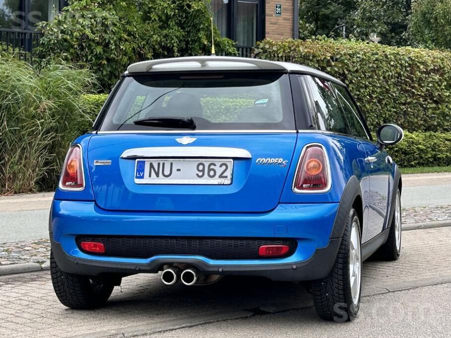 Blue MINI cooper-s 2007 in Riga, with an engine capacity of 1.60 L and mileage of 156 thousand km for 3750 €, photo 8 on AUTOMOTO.COM.LV
