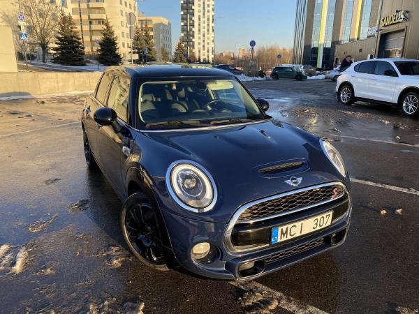 Blue MINI cooper-s 2017 in Vilnius, with an engine capacity of 2.00 L and mileage of 85 thousand km for 11900 €, photo 1 on AUTOMOTO.COM.LV