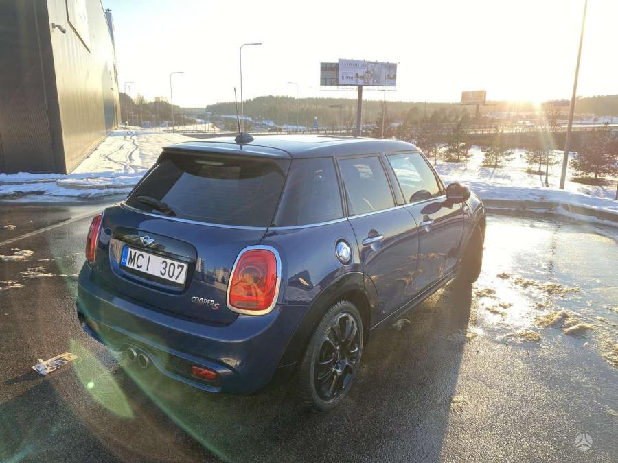 Blue MINI cooper-s 2017 in Vilnius, with an engine capacity of 2.00 L and mileage of 85 thousand km for 11900 €, photo 3 on AUTOMOTO.COM.LV