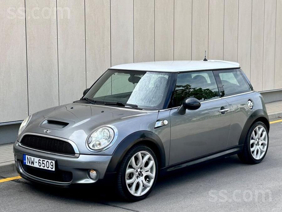 Grey MINI cooper-s 2007 in Riga, with an engine capacity of 1.60 L and mileage of 262 thousand km for 3390 €, photo 1 on AUTOMOTO.COM.LV