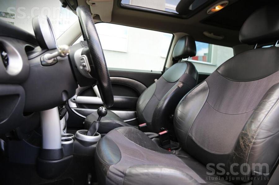 Pelēks MINI cooper-s 2004 Rīga, ar dzinēja tilpumu 1.60 L un nobraukumu 225 tūkst. km par 2795 €, foto 12 vietnē AUTOMOTO.COM.LV