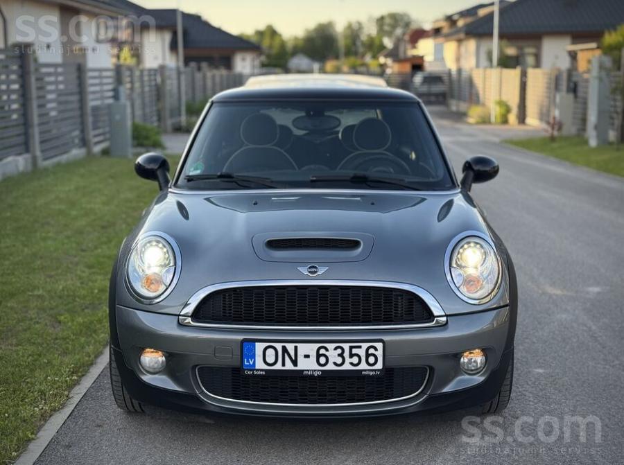 Grey MINI cooper-s 2008 in Jelgava, with an engine capacity of 1.60 L and mileage of 169 thousand km for 5950 €, photo 6 on AUTOMOTO.COM.LV