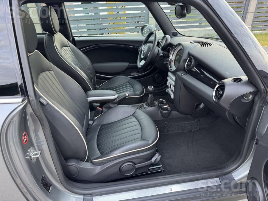 Grey MINI cooper-s 2008 in Jelgava, with an engine capacity of 1.60 L and mileage of 169 thousand km for 5950 €, photo 14 on AUTOMOTO.COM.LV