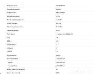 Pelēks MINI cooper-s 2014 Rīga, ar dzinēja tilpumu 2.00 L un nobraukumu 169 tūkst. km par 11740 €, foto 35 vietnē AUTOMOTO.COM.LV