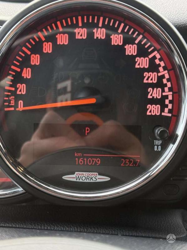 Grey MINI cooper-s 2014 in Vilnius, with an engine capacity of 2.00 L and mileage of 162 thousand km for 10500 €, photo 9 on AUTOMOTO.COM.LV