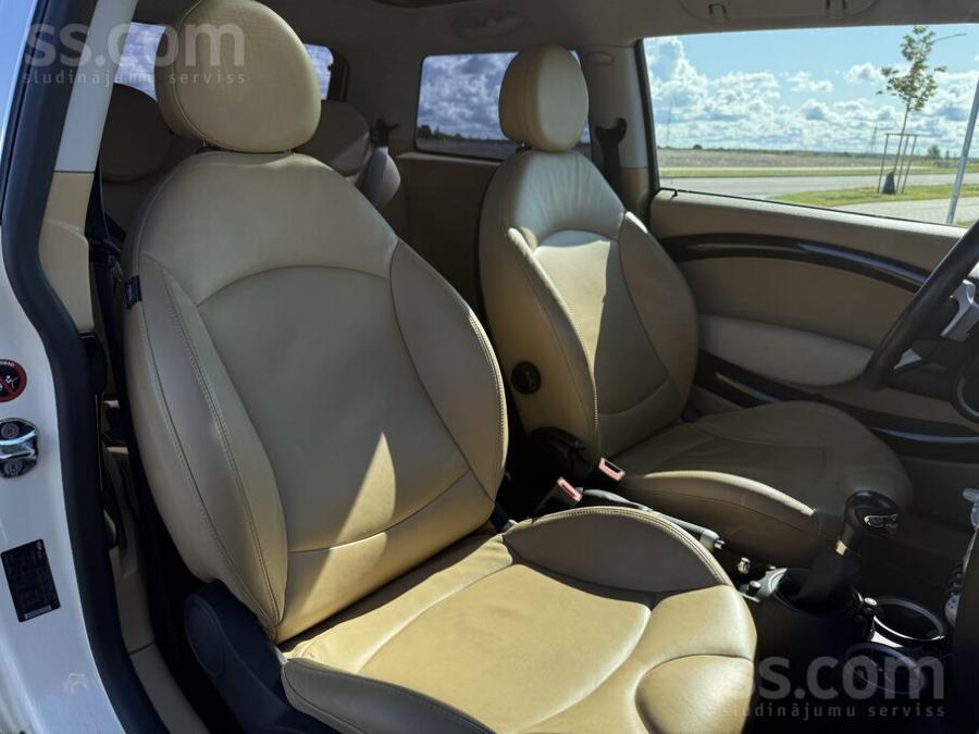 White MINI cooper-s 2008 in Liepaja, with an engine capacity of 1.60 L and mileage of 185 thousand km for 5600 €, photo 17 on AUTOMOTO.COM.LV