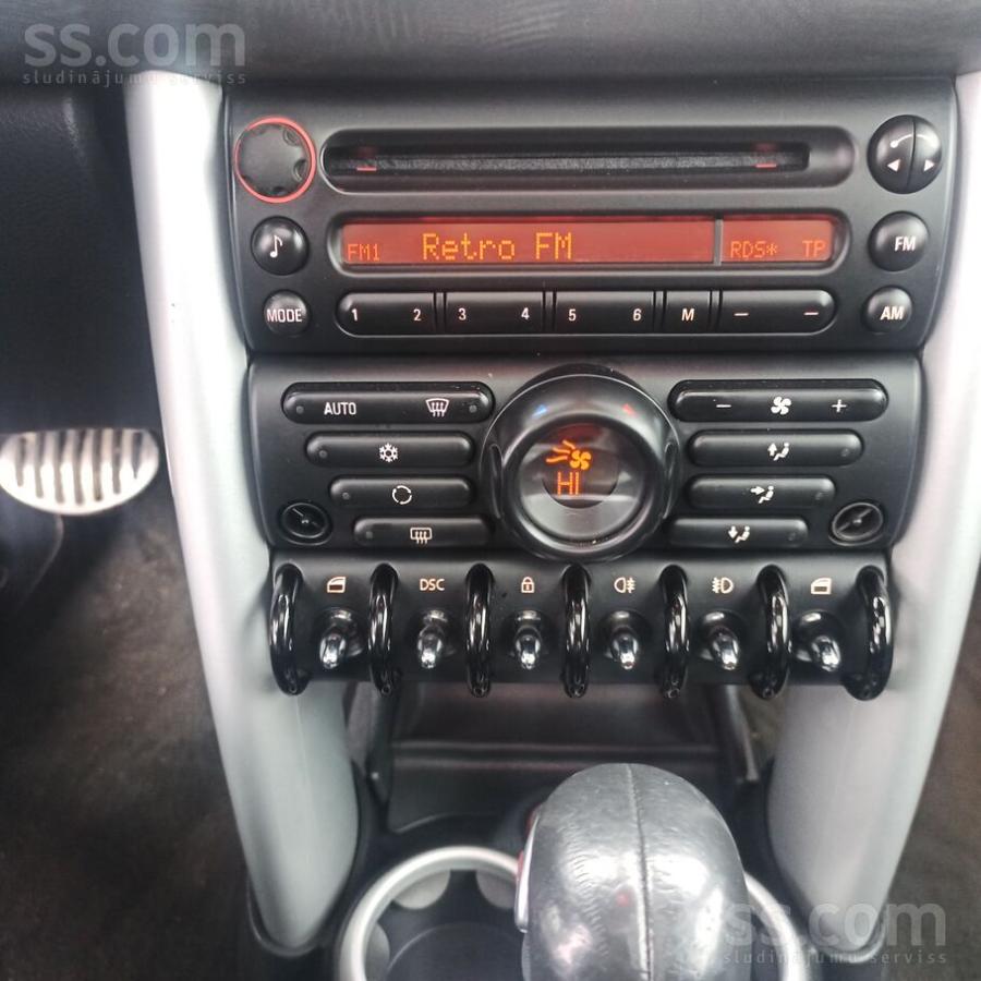 White MINI cooper-s 2005 in Daugavpils, with an engine capacity of 1.60 L and mileage of 0 thousand km for 4950 €, photo 27 on AUTOMOTO.COM.LV