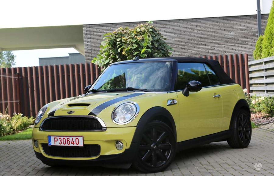 Dzeltens MINI cooper-s 2009 Viļņa, ar dzinēja tilpumu 1.60 L un nobraukumu 127 tūkst. km par 4999 €, foto 3 vietnē AUTOMOTO.COM.LV