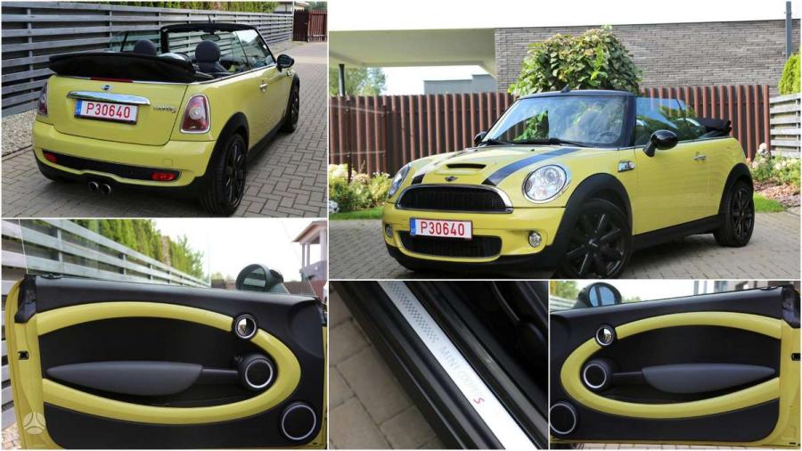 Dzeltens MINI cooper-s 2009 Viļņa, ar dzinēja tilpumu 1.60 L un nobraukumu 127 tūkst. km par 4999 €, foto 4 vietnē AUTOMOTO.COM.LV