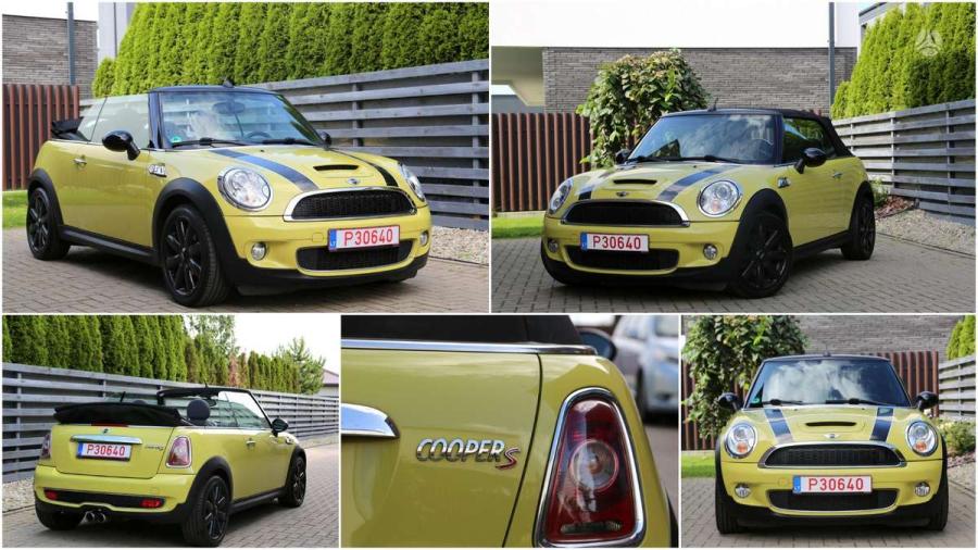 Dzeltens MINI cooper-s 2009 Viļņa, ar dzinēja tilpumu 1.60 L un nobraukumu 127 tūkst. km par 4999 €, foto 7 vietnē AUTOMOTO.COM.LV