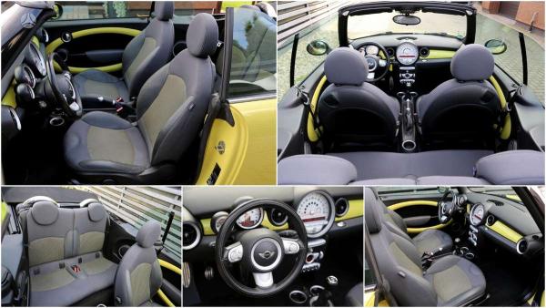 Yellow MINI cooper-s 2009 in Vilnius, with an engine capacity of 1.60 L and mileage of 127 thousand km for 4999 €, photo 9 on AUTOMOTO.COM.LV