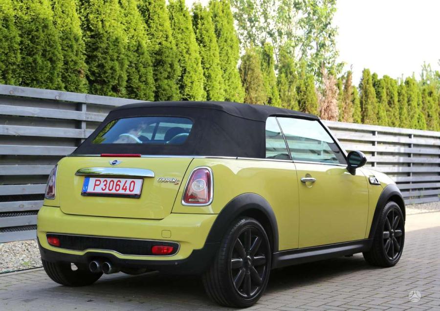 Dzeltens MINI cooper-s 2009 Viļņa, ar dzinēja tilpumu 1.60 L un nobraukumu 127 tūkst. km par 4999 €, foto 11 vietnē AUTOMOTO.COM.LV