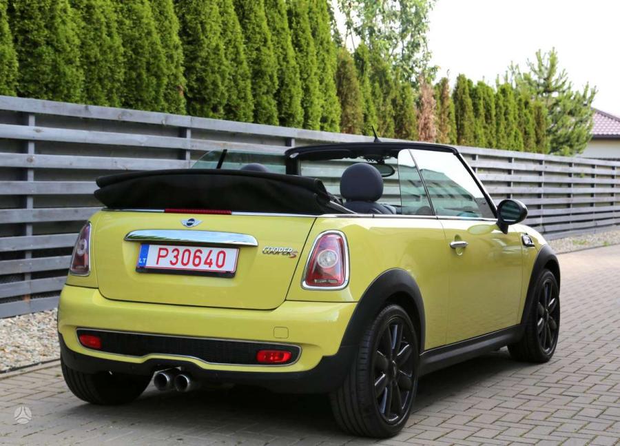 Dzeltens MINI cooper-s 2009 Viļņa, ar dzinēja tilpumu 1.60 L un nobraukumu 127 tūkst. km par 4999 €, foto 13 vietnē AUTOMOTO.COM.LV