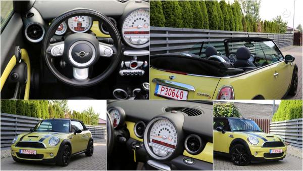 Yellow MINI cooper-s 2009 in Vilnius, with an engine capacity of 1.60 L and mileage of 127 thousand km for 5190 €, photo 2 on AUTOMOTO.COM.LV