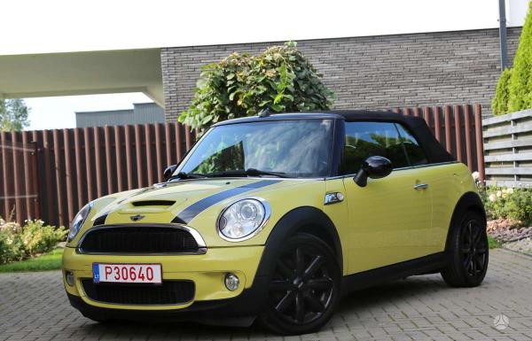 Yellow MINI cooper-s 2009 in Vilnius, with an engine capacity of 1.60 L and mileage of 127 thousand km for 5190 €, photo 3 on AUTOMOTO.COM.LV