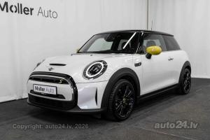 White MINI Cooper SE 2024 in Tallinn, with an engine capacity of 0.10 L and mileage of 11 thousand km for 23490 €, photo  on AUTOMOTO.COM.LV
