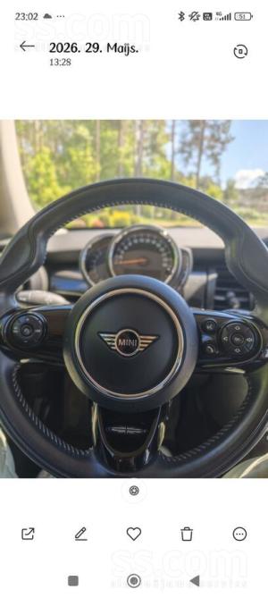 White MINI Cooper 2020 in Riga, with an engine capacity of 2.00 L and mileage of 120 thousand km for 13999 €, photo 9 on AUTOMOTO.COM.LV