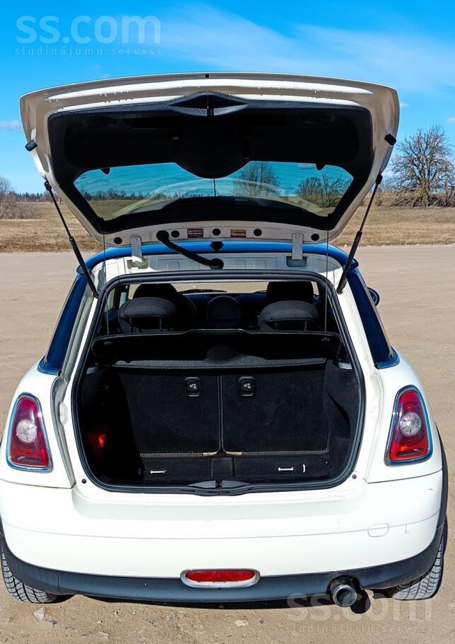 Balts MINI Cooper 2008 Saldus, ar dzinēja tilpumu 1.60 L un nobraukumu 206 tūkst. km par 2500 €, foto 19 vietnē AUTOMOTO.COM.LV