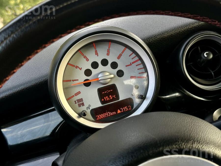 Balts MINI Cooper 2008 Jelgava, ar dzinēja tilpumu 1.60 L un nobraukumu 209 tūkst. km par 2150 €, foto 20 vietnē AUTOMOTO.COM.LV