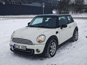 Balts MINI Cooper 2009 Viļņa, ar dzinēja tilpumu 1.56 L un nobraukumu 203 tūkst. km par 2500 €, foto  vietnē AUTOMOTO.COM.LV