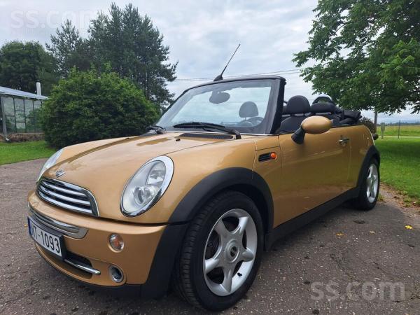 Yellow MINI Cooper 2005 in Riga, with an engine capacity of 1.60 L and mileage of 155 thousand km for 5790 €, photo 1 on AUTOMOTO.COM.LV