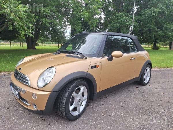Yellow MINI Cooper 2005 in Riga, with an engine capacity of 1.60 L and mileage of 155 thousand km for 5790 €, photo 4 on AUTOMOTO.COM.LV