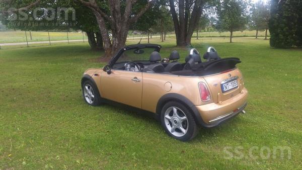Yellow MINI Cooper 2005 in Riga, with an engine capacity of 1.60 L and mileage of 155 thousand km for 5790 €, photo 6 on AUTOMOTO.COM.LV