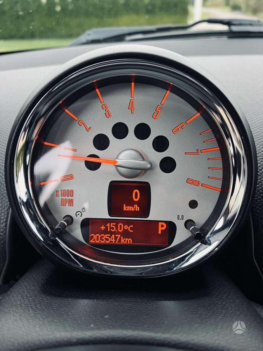Black MINI Countryman 2013 in Alytus, with an engine capacity of 1.60 L and mileage of 204 thousand km for 7490 €, photo 12 on AUTOMOTO.COM.LV