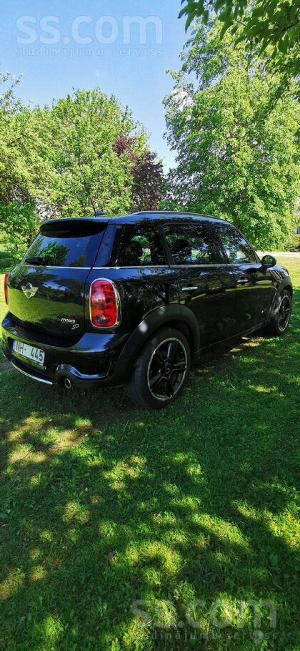 Melns MINI Countryman 2011 Aizkraukle, ar dzinēja tilpumu 2.00 L un nobraukumu 180 tūkst. km par 6500 €, foto 2 vietnē AUTOMOTO.COM.LV