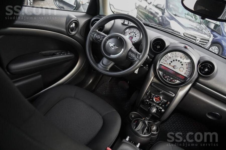 Melns MINI Countryman 2013 Rīga, ar dzinēja tilpumu 2.00 L un nobraukumu 238 tūkst. km par 5590 €, foto 8 vietnē AUTOMOTO.COM.LV