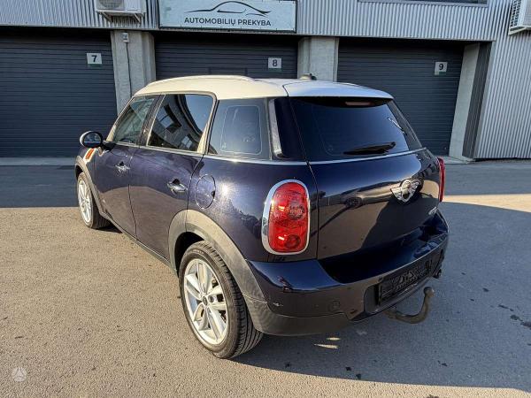 Blue MINI Countryman 2011 in Siauliai, with an engine capacity of 1.60 L and mileage of 227 thousand km for 2700 €, photo 8 on AUTOMOTO.COM.LV